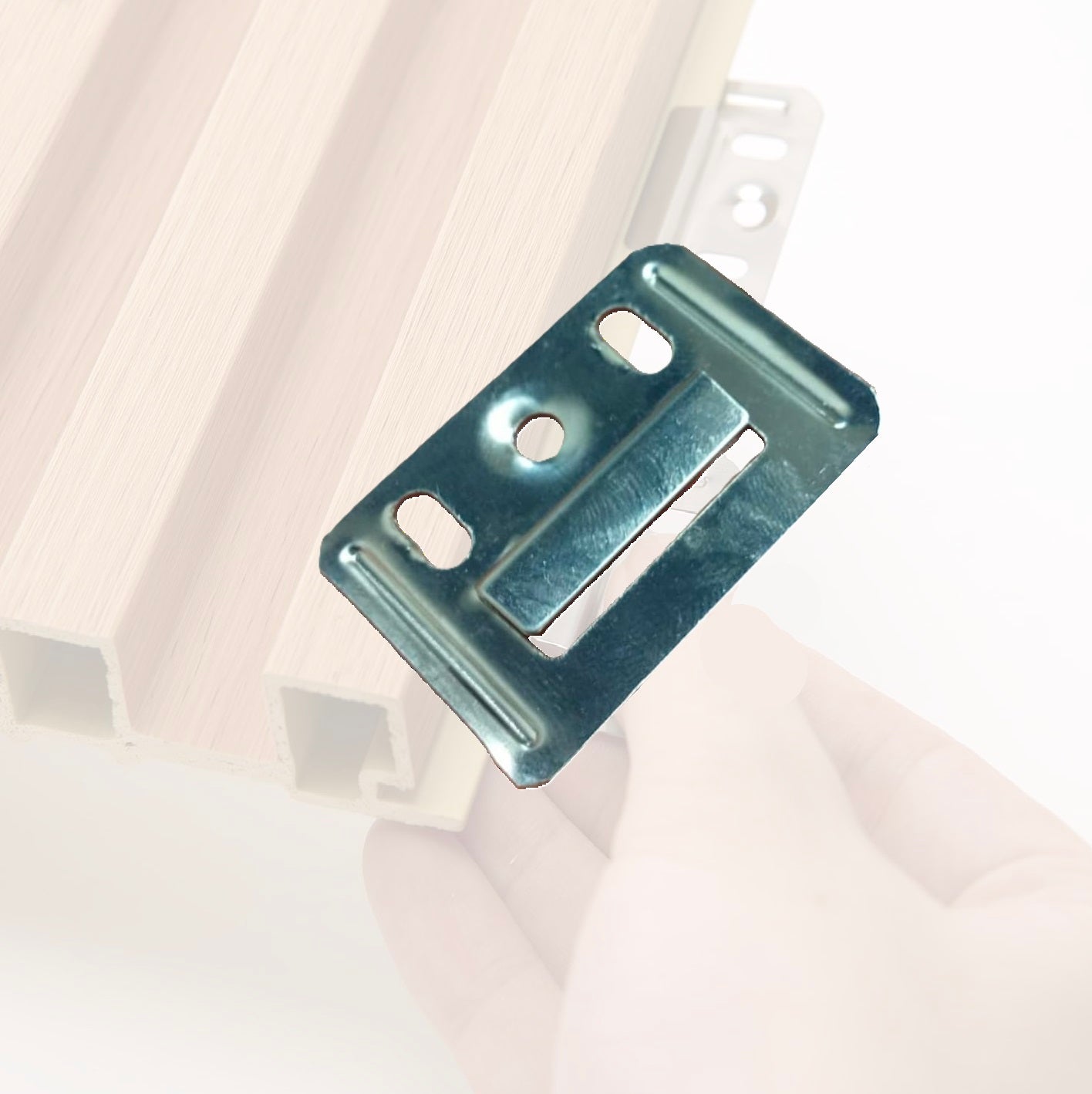 Clip Sujetador Instalacion De Lamina Panel Acanalado De WPC Y PS Inter