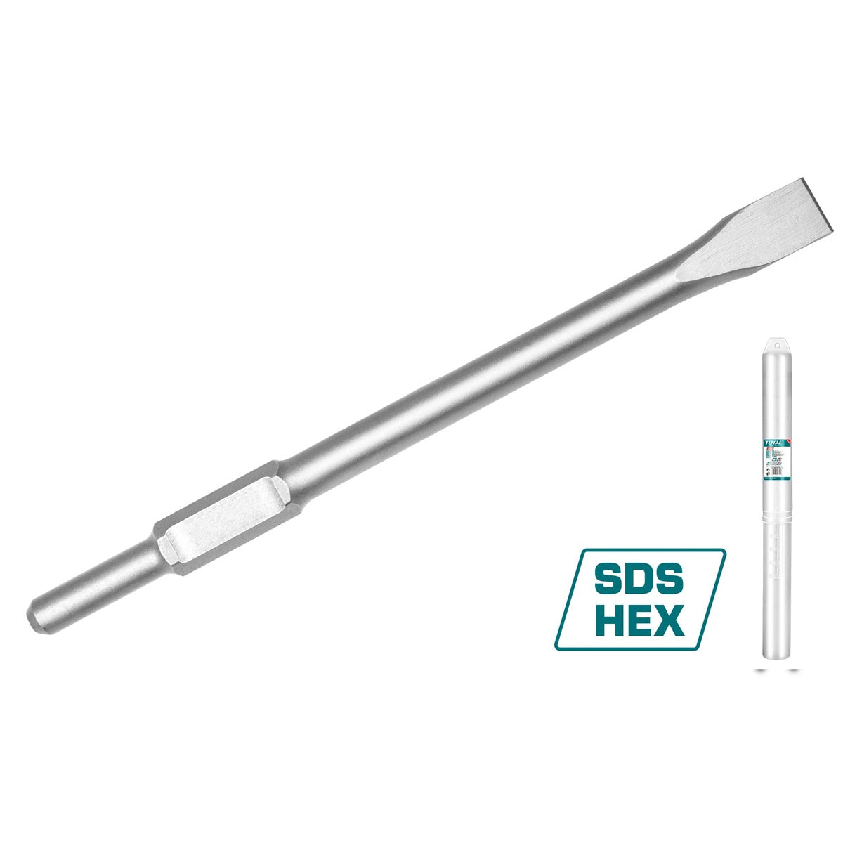 Cinceles SDS Hexagonal Plano Para Demoledor Rotomartillo