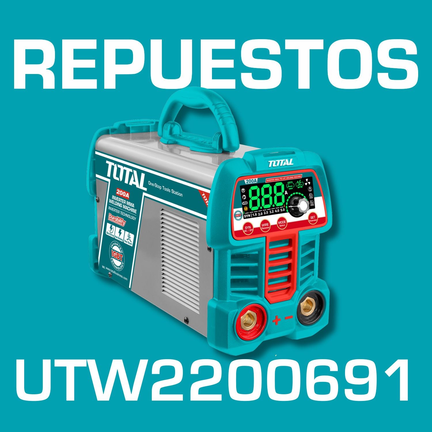 Repuestos Máquina De Soldar Inverter Heavy Duty Profesional 60%. Codig