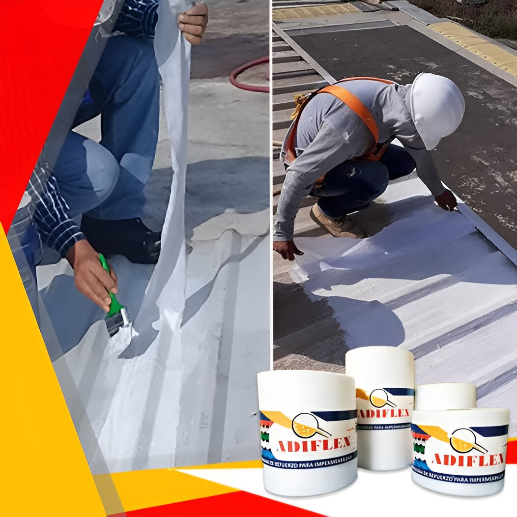 Membrana De Refuerzo Adiflex 4" X 50M. Para Impermeabilizar.