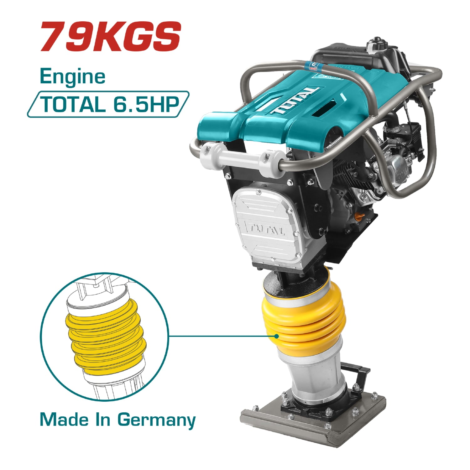 Apisonadora Bailarina Compactadora Sapo A Gasolina Motor 4.8Kw (6.5HP)
