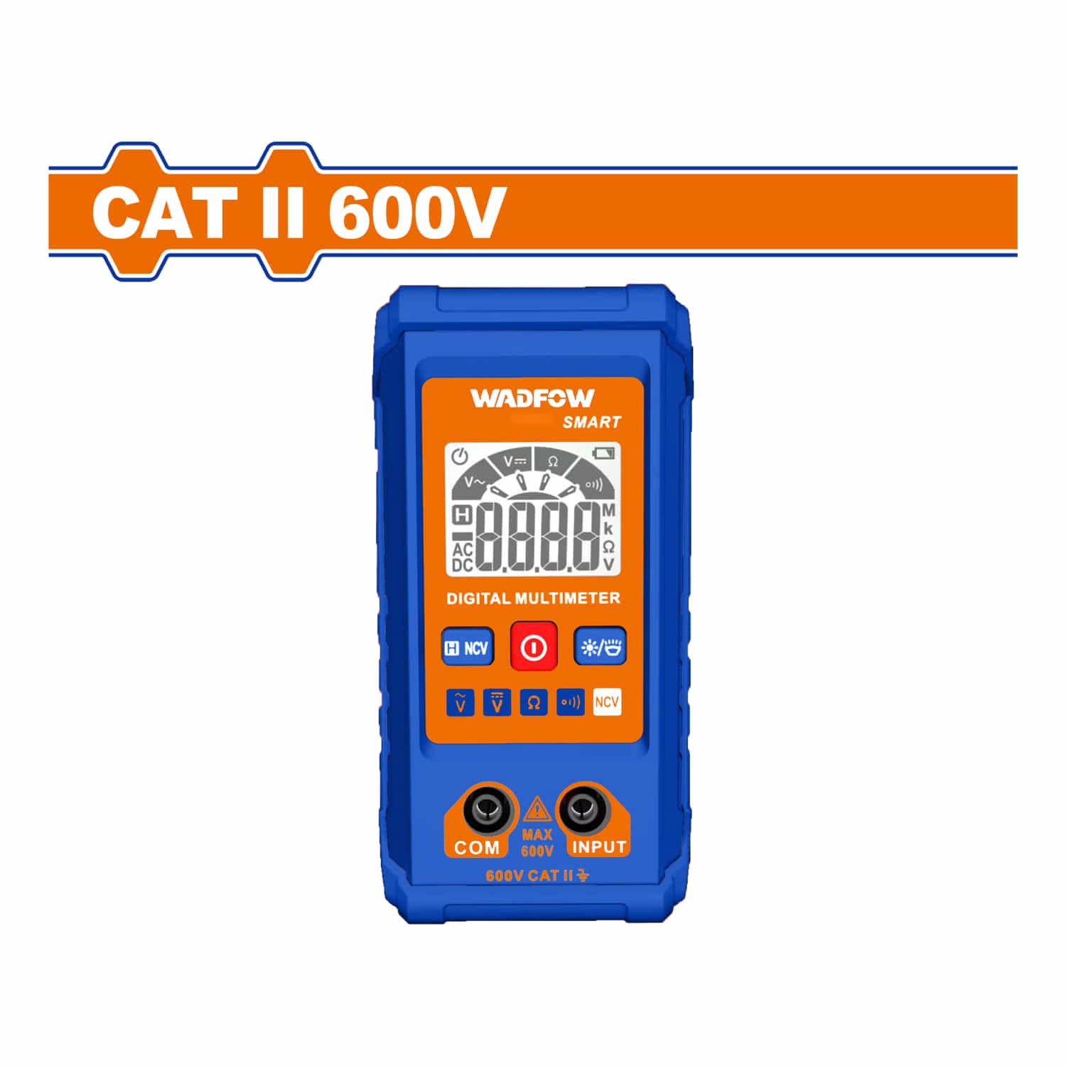 Multímetro Digital 4000 Dígitos. CAT II 600V. Función Inteligente. Ran