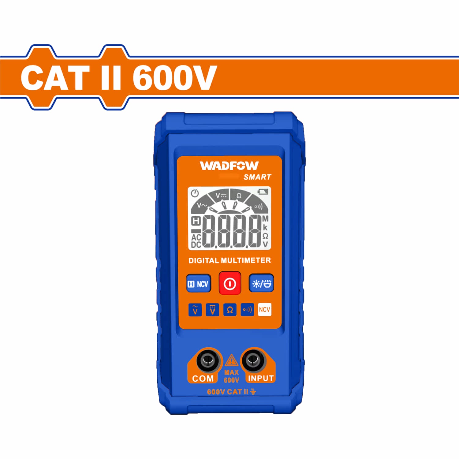 Multímetro Digital 4000 Dígitos. CAT II 600V. Función Inteligente. Ran