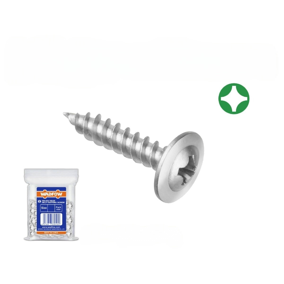 Tornillos Autoroscantes. Phillips. Cabeza Truss. Acabado Zincado