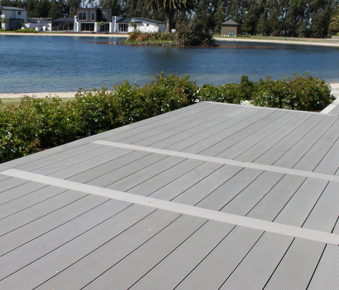 Angulo Remate Deck Gris Claro WPC Exteriores 50X50x2900mm