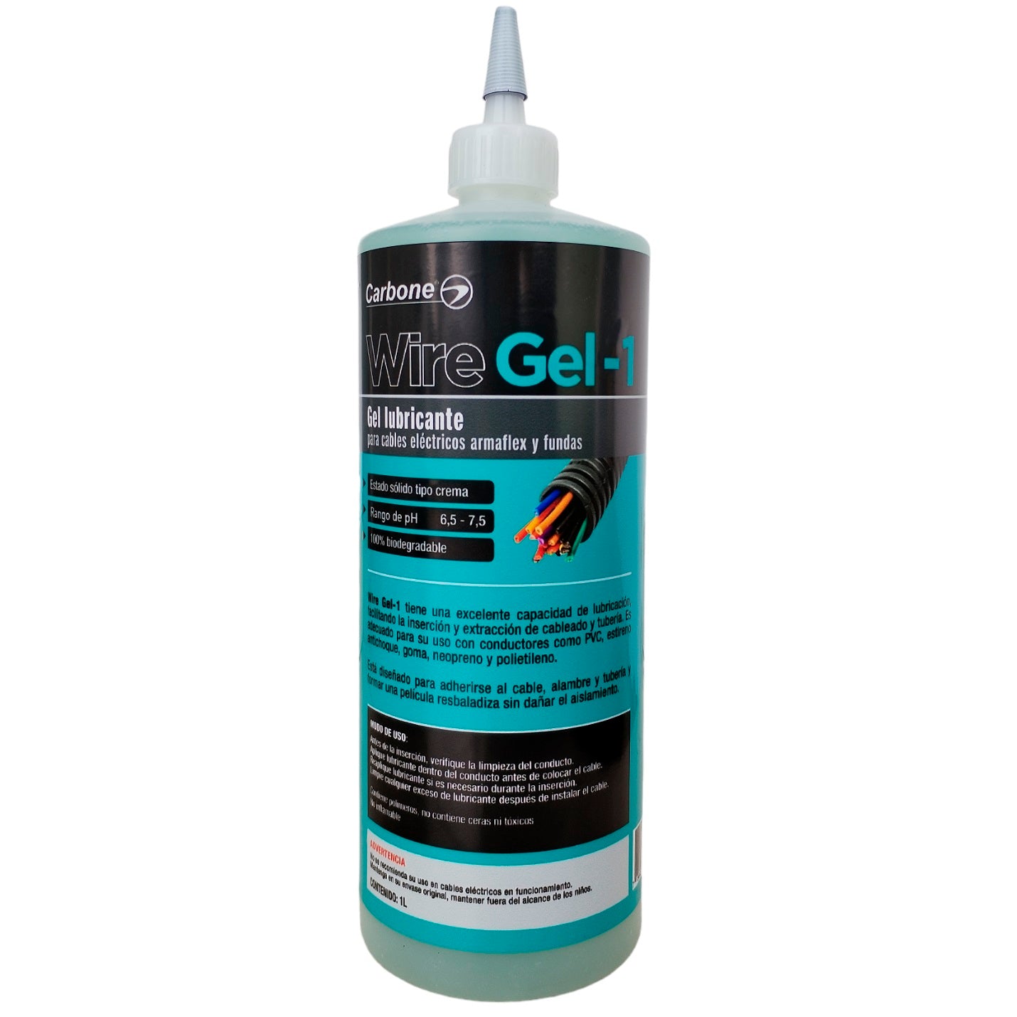 Gel Lubricante Para Alambres O Cables Eléctricos. Wiregel-1 De 1 Litro