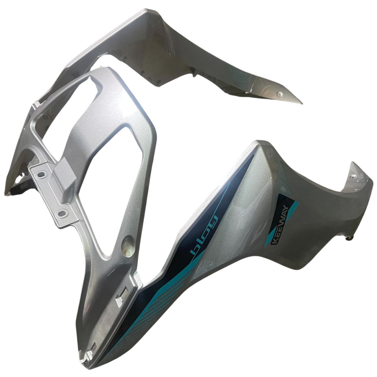 FRONT LEG SHIELD GREY G1 WITHOUT STICKER (BLOG150)