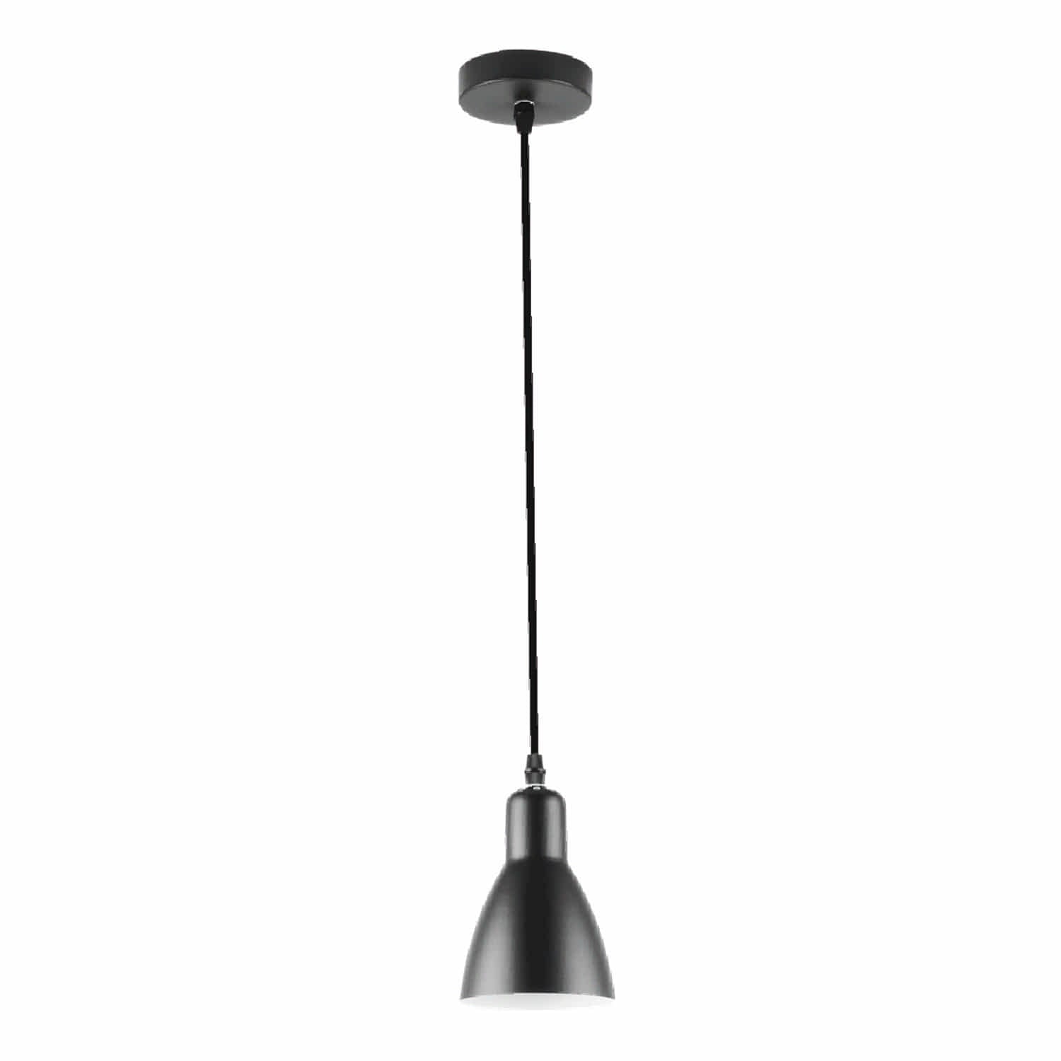 Lámpara Colgante Negro 1XE27, 110X1400mm Acogedora Y Elegante.