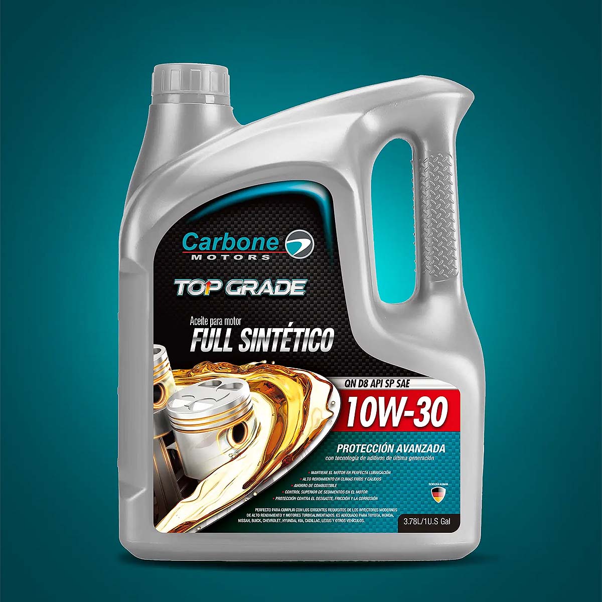 ACEITE DE MOTOR 10W-30 API SP SAE QN D8 FULL SINTETICO PARA MOTORES GA