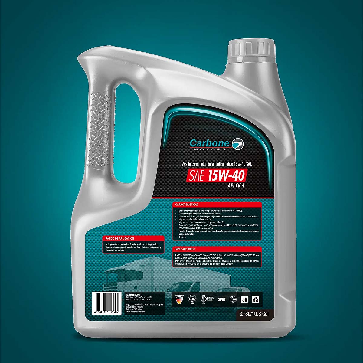 ACEITE DE MOTOR 15W-40 SAE API CK-4 FULL SINTETICO PARA MOTORES DIESEL