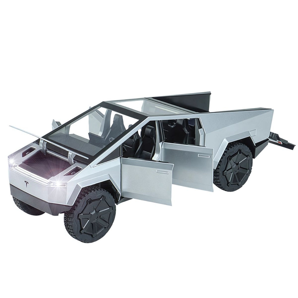 Juguete De Auto Cybertruck Tesla A Escala 1:24. Camioneta Coleccionabl