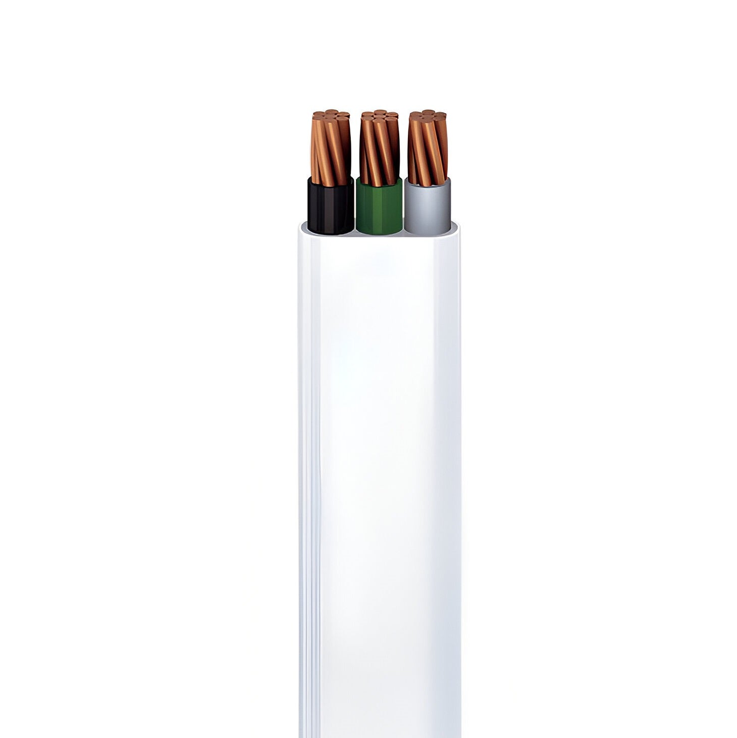Cable Electrico Plano Tipo NMC 3X12 AWG. Color Blanco. Se Vende Rollo