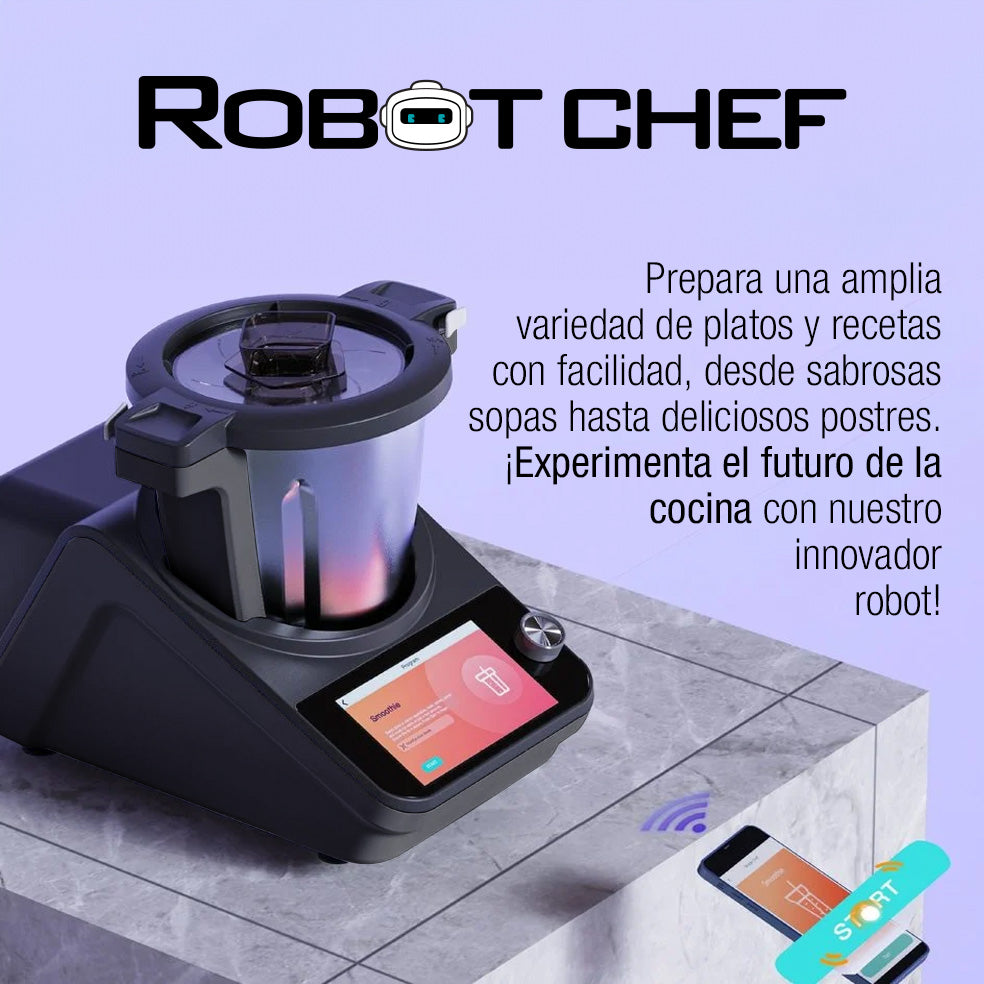 Robot De Cocina Inteligente 3L Robot Chef Carbone 30 En 1. Cocina 1000