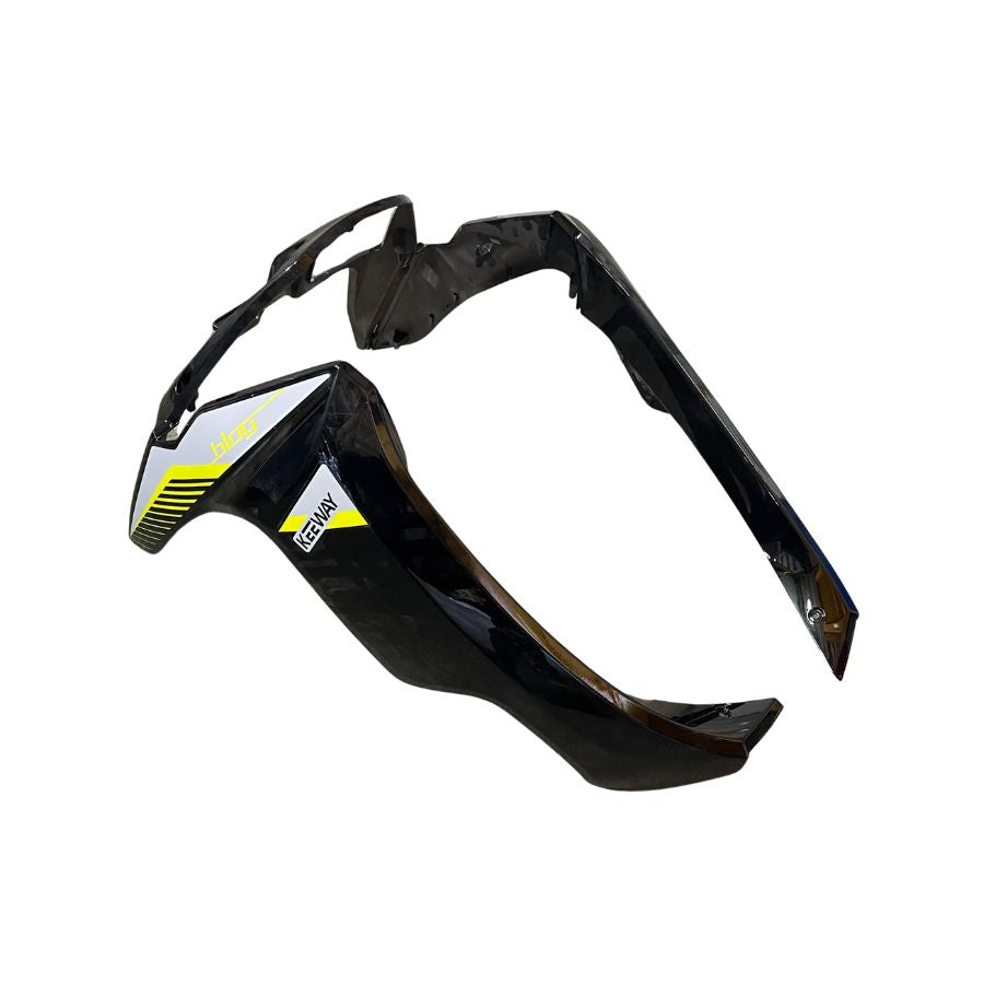 FRONT LEG SHIELD BLACK GK WITH STICKER (BLOG 150)