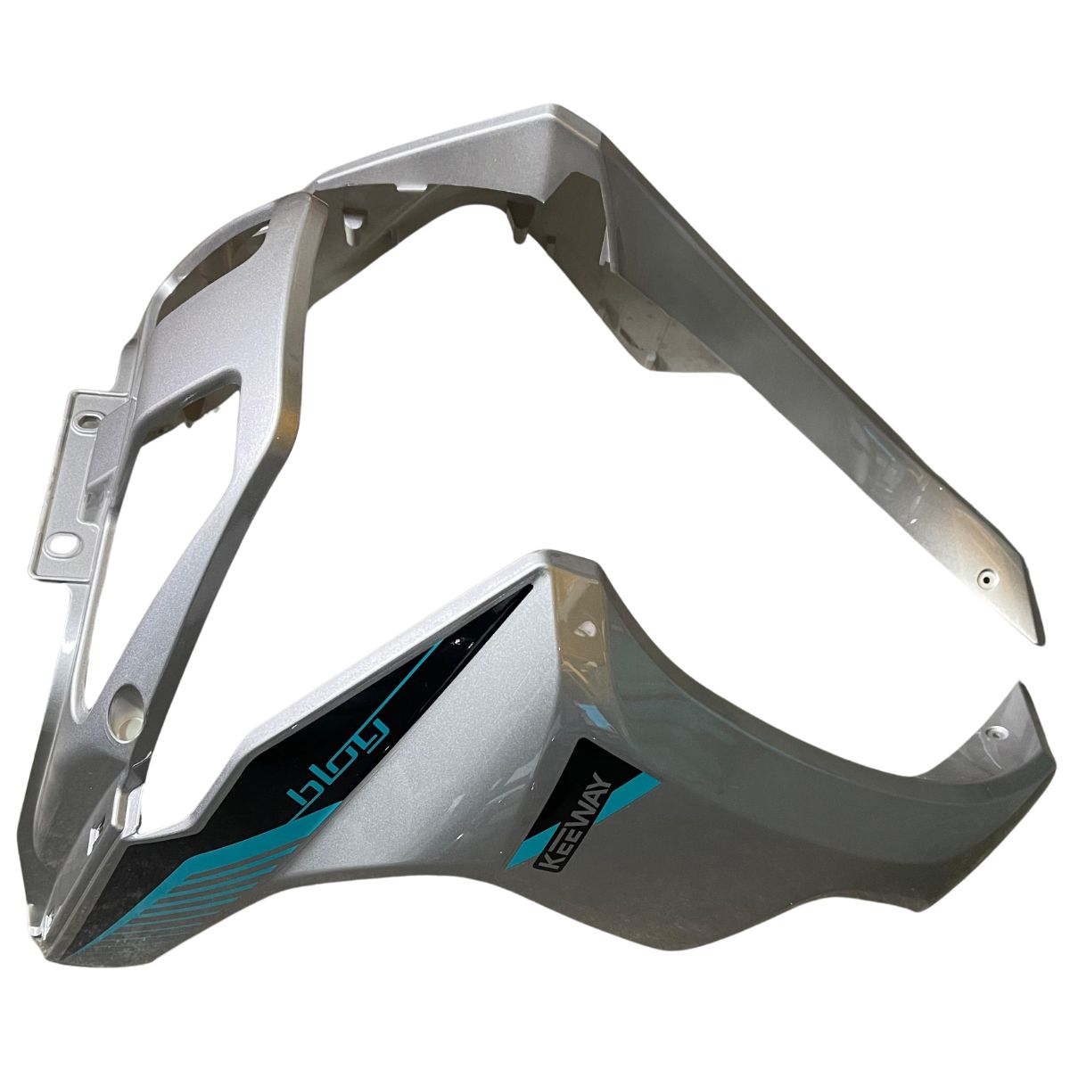 FRONT LEG SHIELD GREY G1 WITH STICKER (BLOG 150)