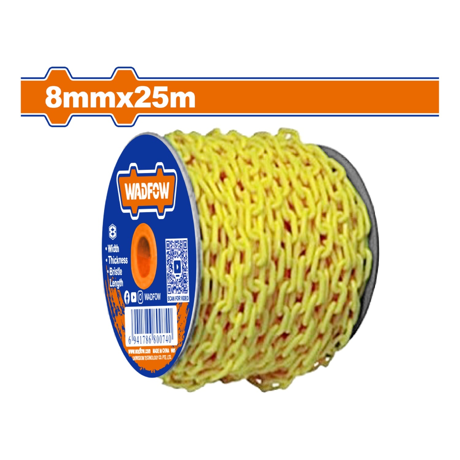 Cadena Plástica Color Amarillo. 8Mmx25mm. Long.25Mm. | Carbone Store Panamá