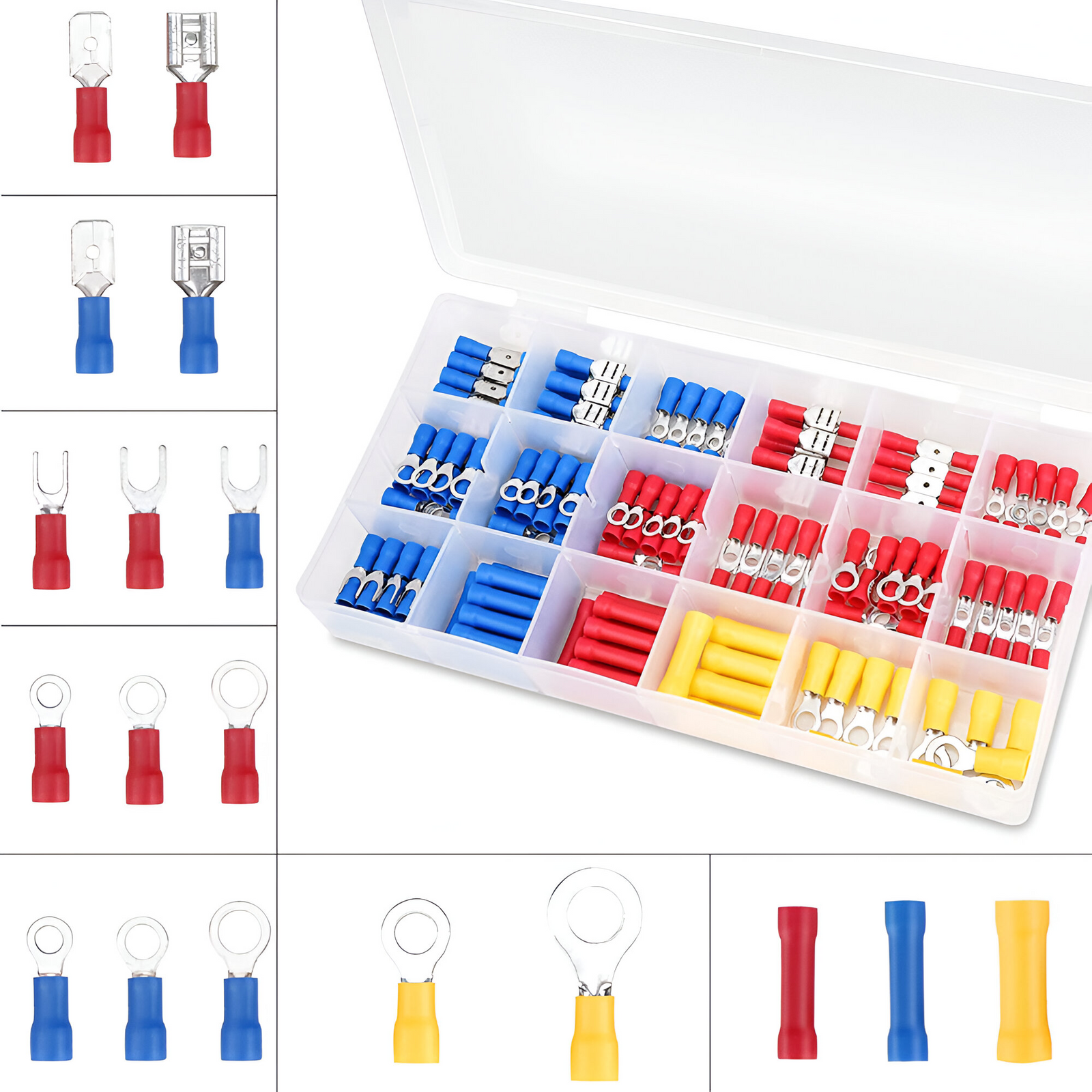 Terminales Para Cables Electricos (Kit De 300 Piezas)