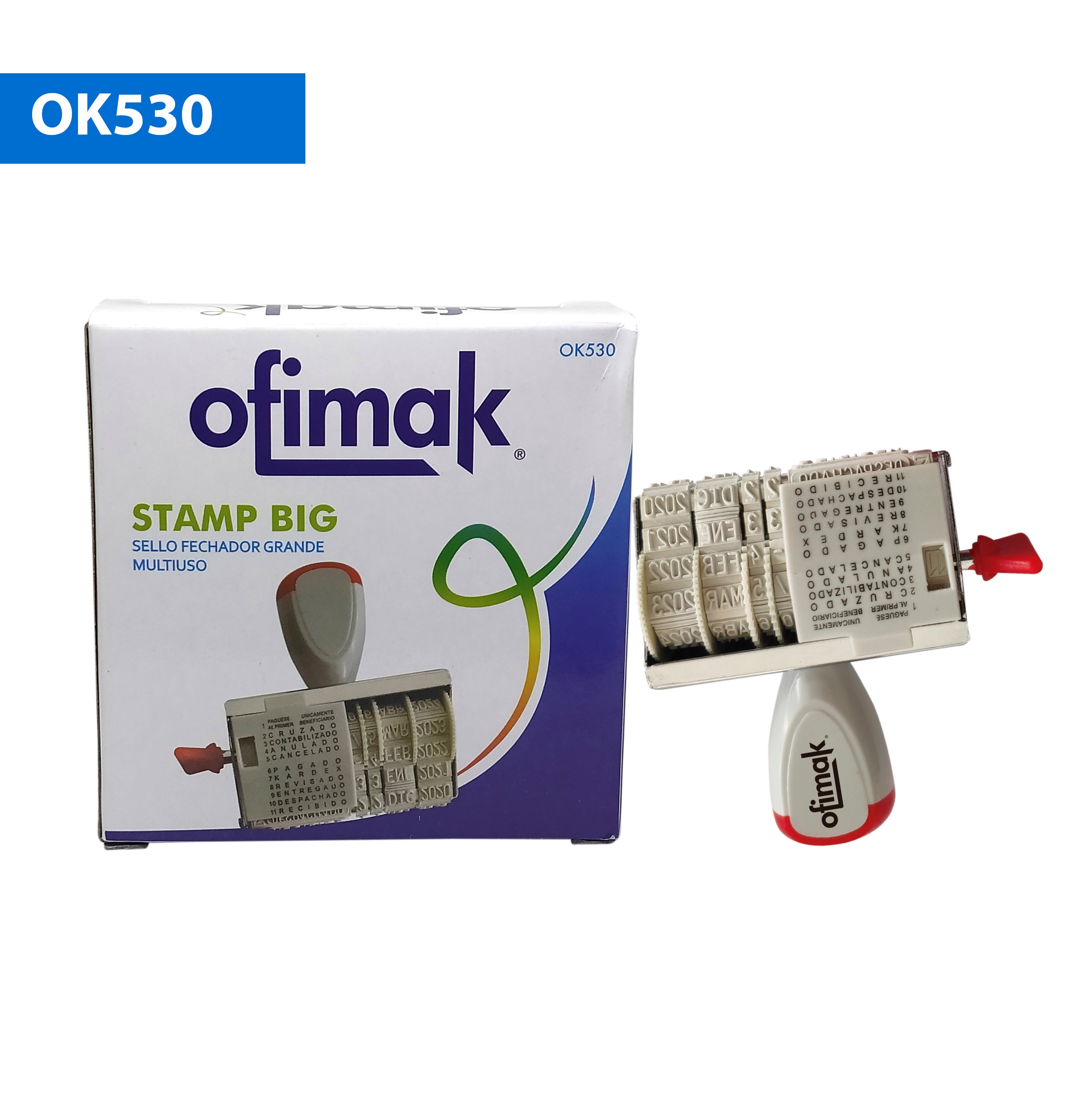 Sello Fechado Grande Para Tinta, Marca Ofimak